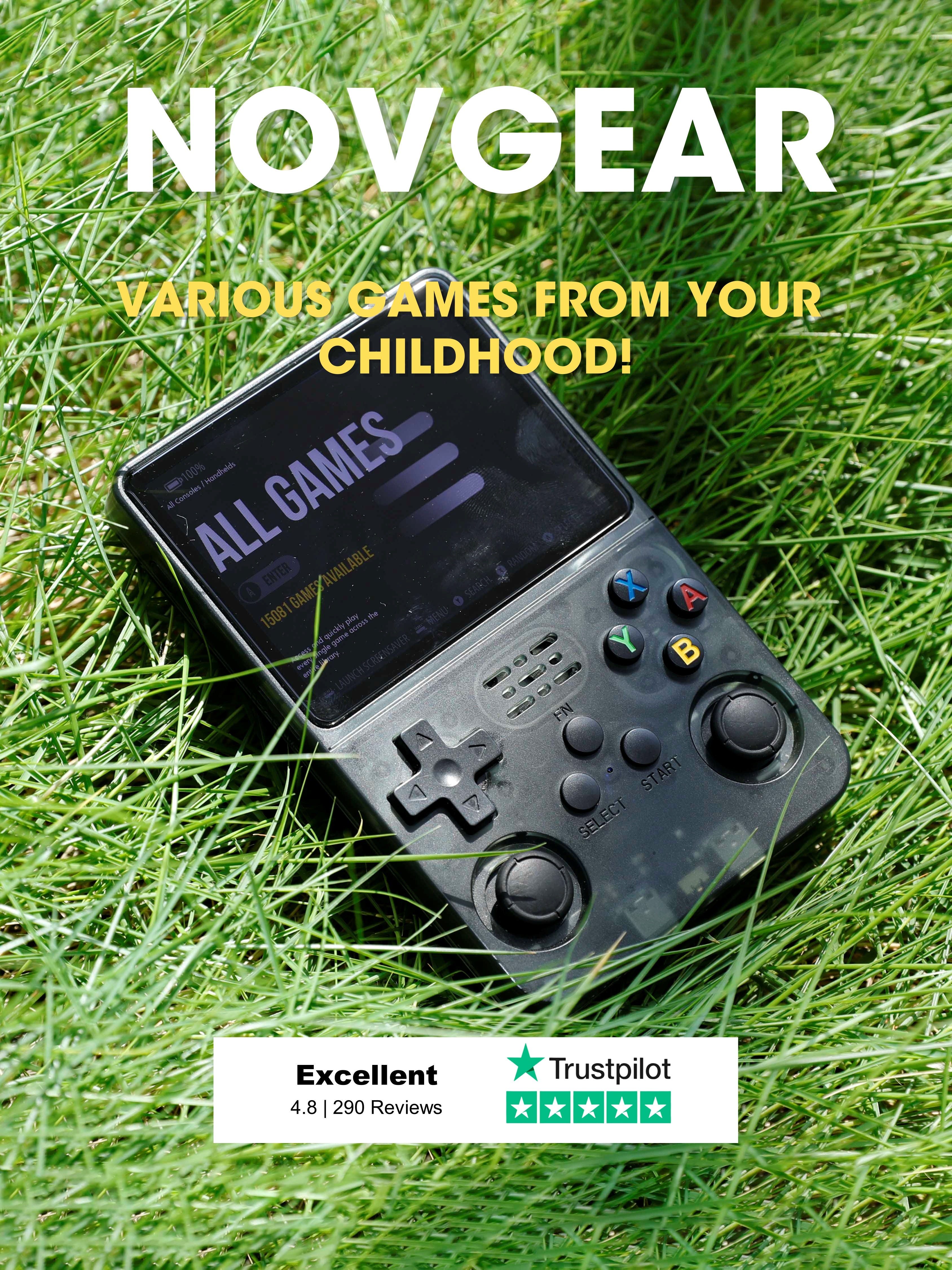 R36S Game Console Box Dimensions and Contents 🎮 – NOVGEAR